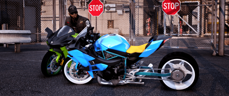 Kawazaki Ninja H2R Slammed | FiveMRides - FiveM Ready | Optimized ...